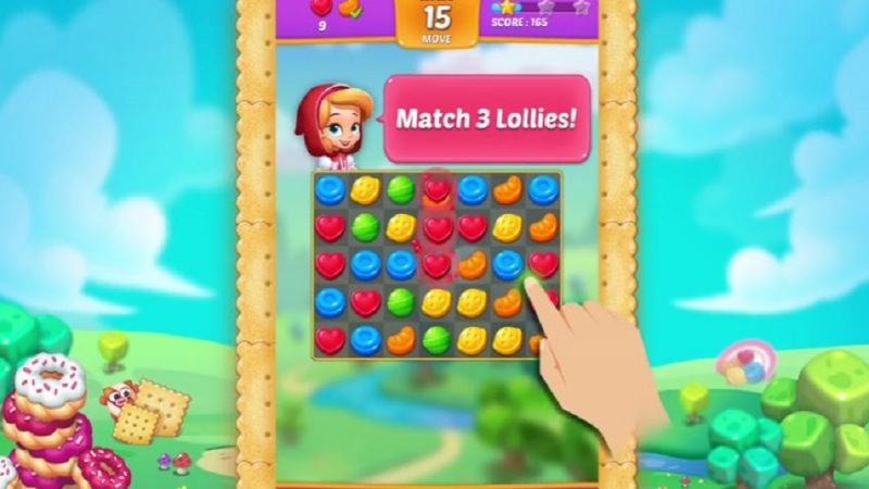 Lollipop Sweet Taste Match 3 ist ein zuckersüßer Android-Spaß